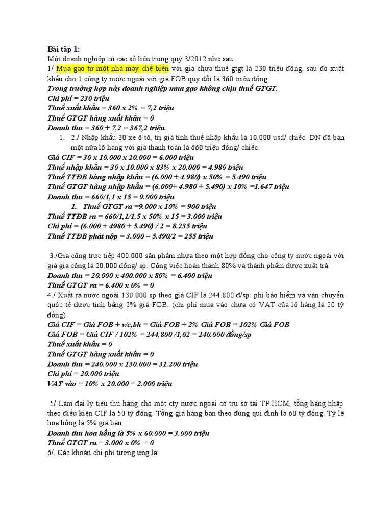 BT Mau Thue TNDN | PDF