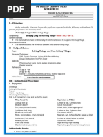 Science 3 Lesson Plan: Living vs Non-Living | PDF | Learning | Cognition