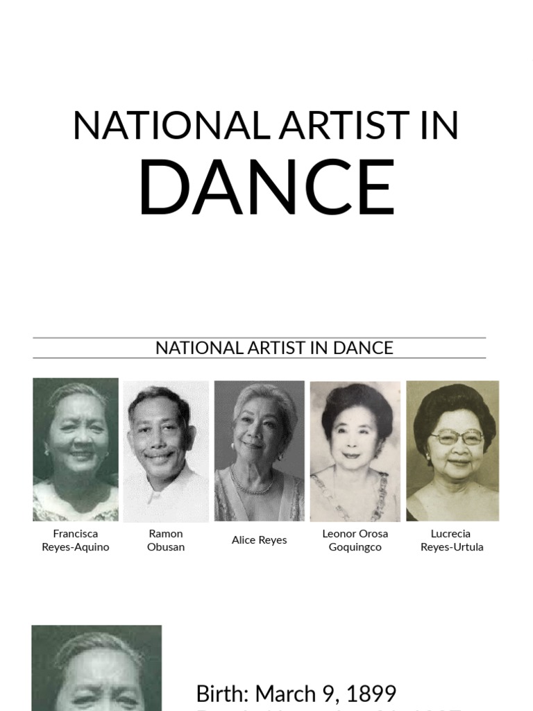 National Artists in Dance | PDF | Philippines | Entertainment