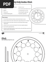 Color My Daily Routine Clock Craft | PDF