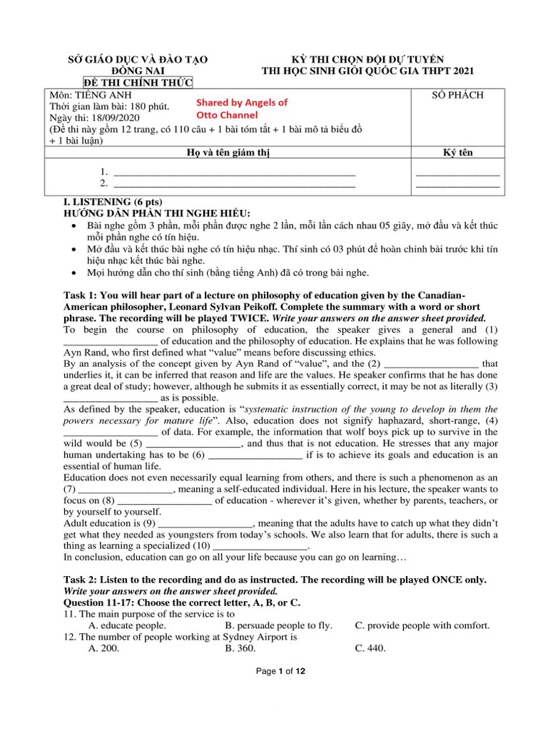 CHỌN HSGQG TỈNH ĐỒNG NAI | PDF