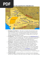 Map of India During Mahabharat Period | PDF | Mahabharata | Vaishnava Texts