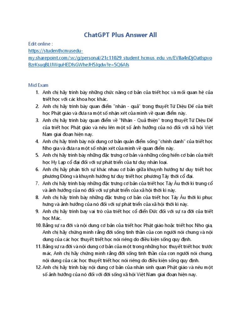 ChatGPT Plus Answer All | PDF