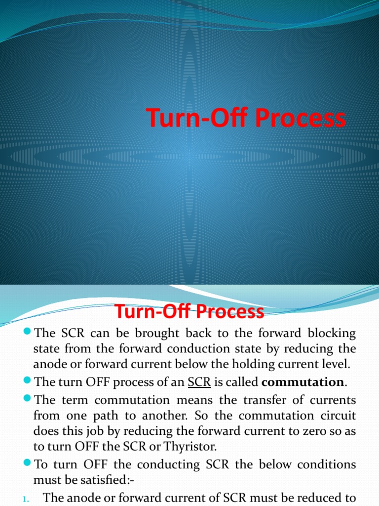SCR Turn-Off Methods Explained | PDF | Power Inverter | Capacitor