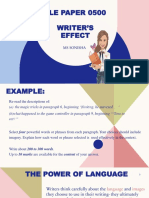 IGCSE English 0500 Journal Writing | PDF | Thought | Feeling