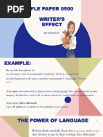Writer's Effect and Language Analysis Handout | PDF | The Great Gatsby ...