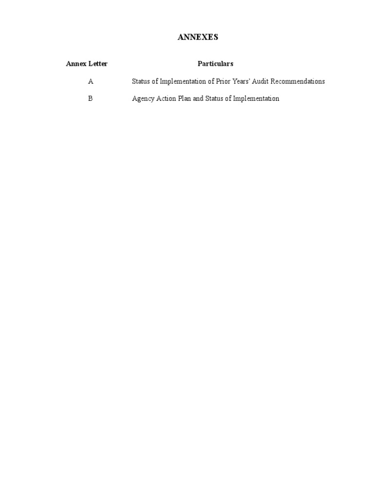 Annex Letter Particulars: Annexes | PDF | Business | Technology ...