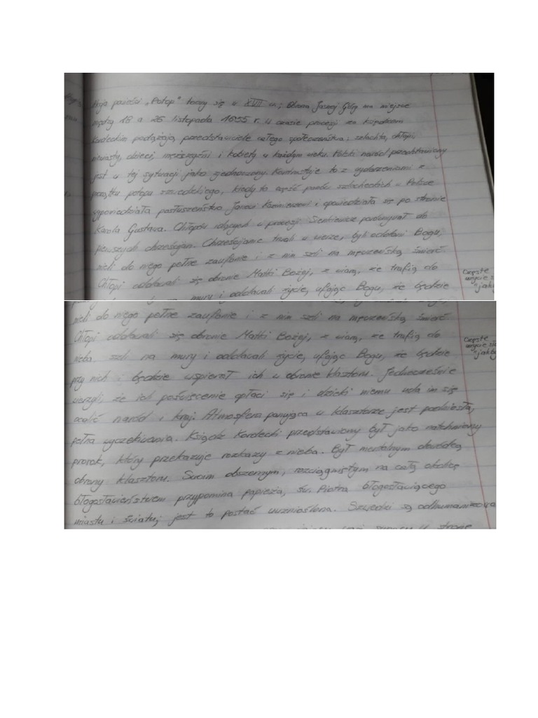 Notatki Z Polskiego Potop | PDF