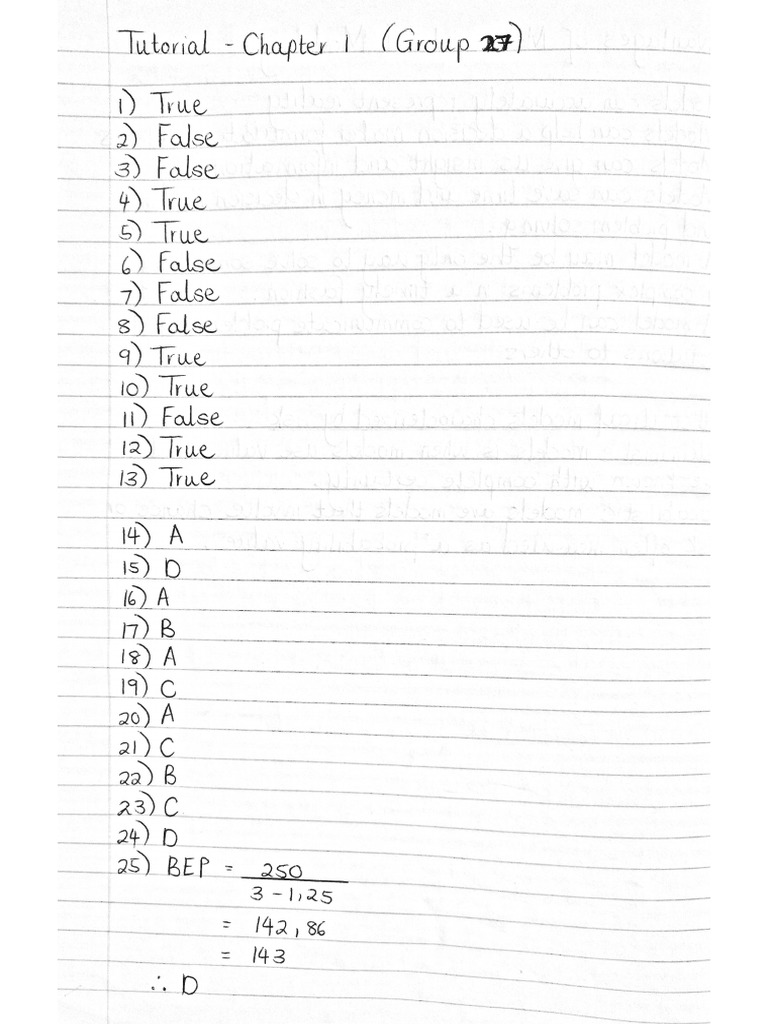 Group 27 Chapter 1 Tutorial | PDF