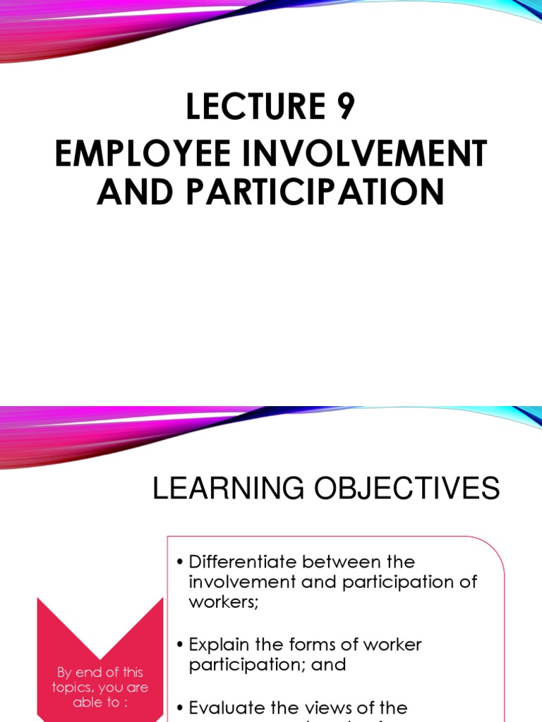 Employee Involvement and Participation | PDF | Employment | Empowerment