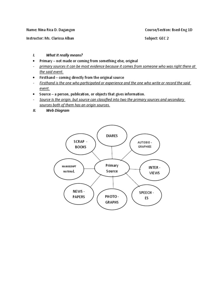 Gec 2 Modu e 1 | PDF | Primary Sources | Communication