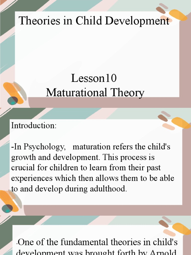 Theories in Child Development | PDF