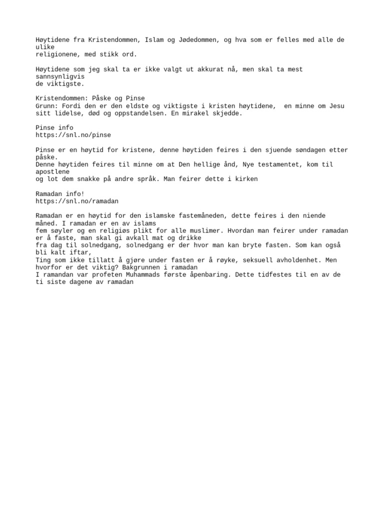 Info Til KRLE Presentasjon! | PDF