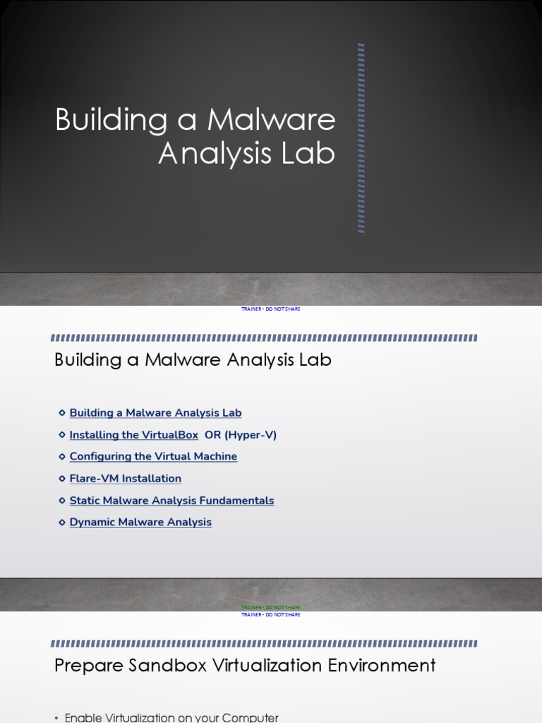 Building A Malware Analysis Lab | PDF | Malware | Antivirus Software