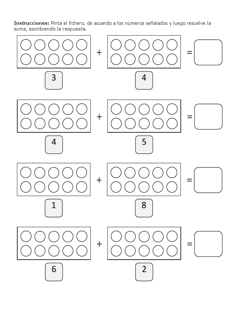 Guía de Apoyo - Sumas y Restas | PDF
