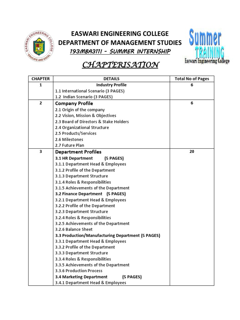 2.summer Internship - Chapterisation 2022 | PDF | Business | Technology ...