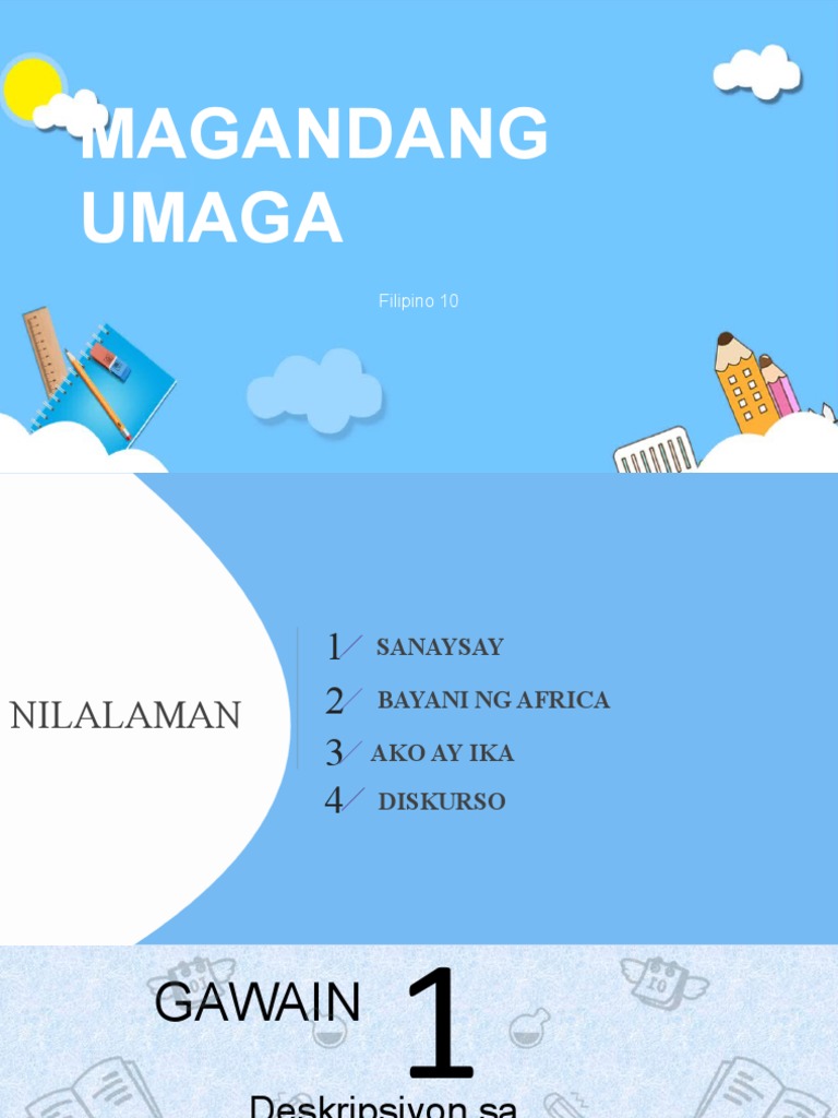 Magandang Umaga: Filipino 10 | PDF