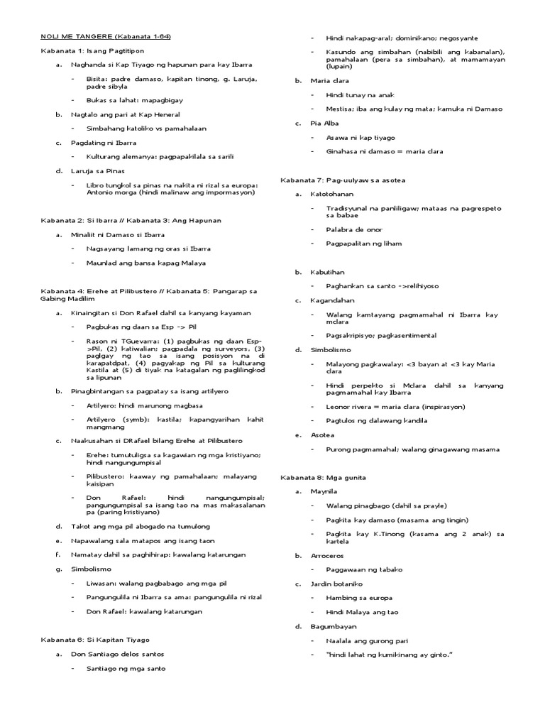 Fil Noli Me Tangere Kab1 64 | PDF