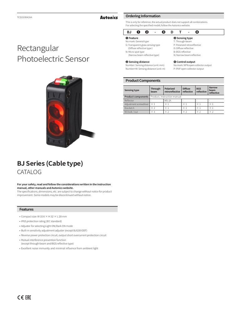 BJ - Cable Type - EN - TCD210042AA - CATALOG - W | PDF | Infrared ...
