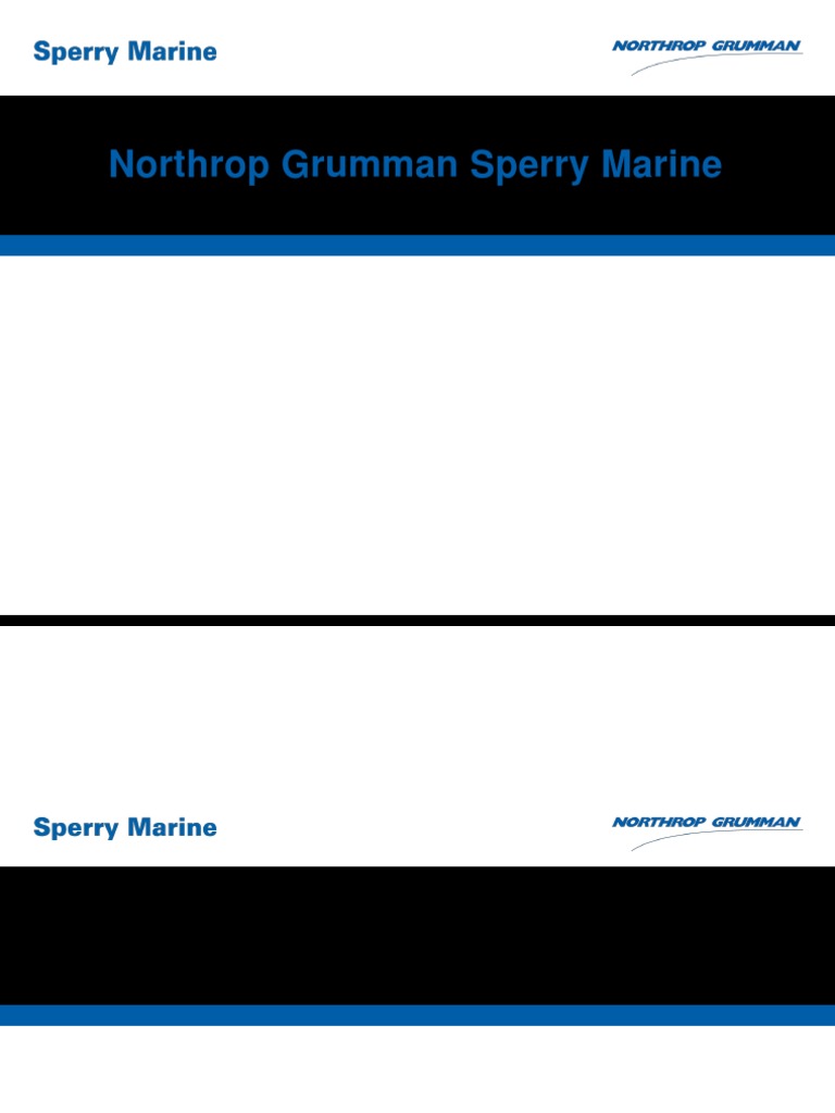 Northrop Grumman Sperry Marine | PDF | Compass | Radar