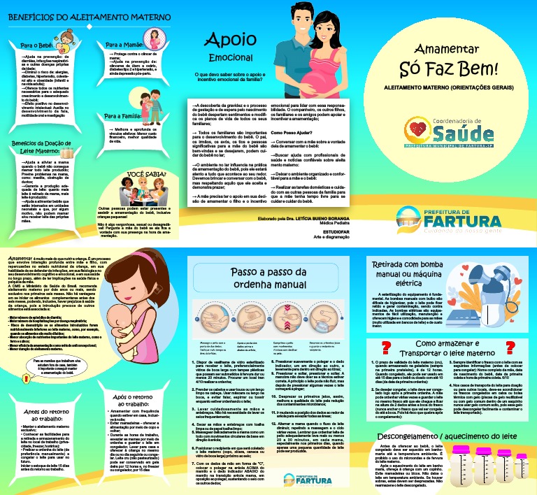 Folder Amamentação PMFartura | PDF | Amamentação | Leite