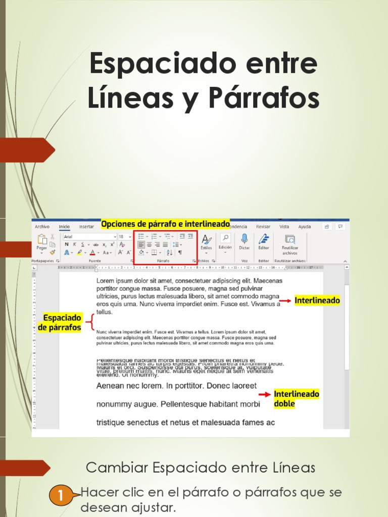 Espaciado Entre Líneas y Párrafos | PDF