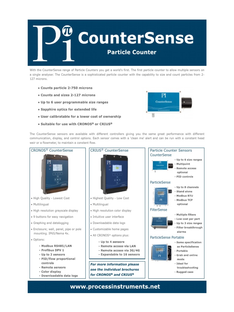 US ISB45 CounterSense | PDF | Flow Measurement | Equipment