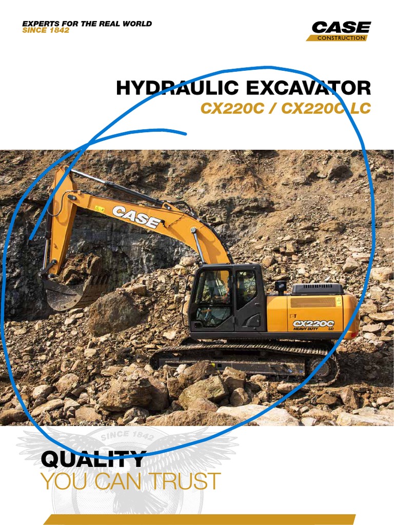 Case CX220C Excavator Overview | PDF | Engines | Pump