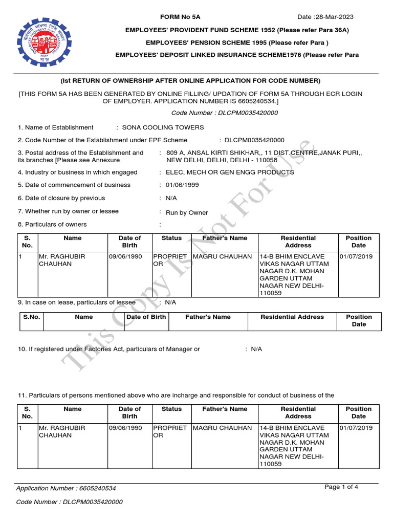 Form 5 A Preview | PDF | Service Industries | Financial Services