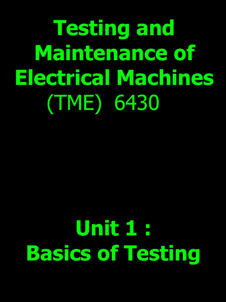 Basics of Testing | Download Free PDF | Applied And Interdisciplinary ...