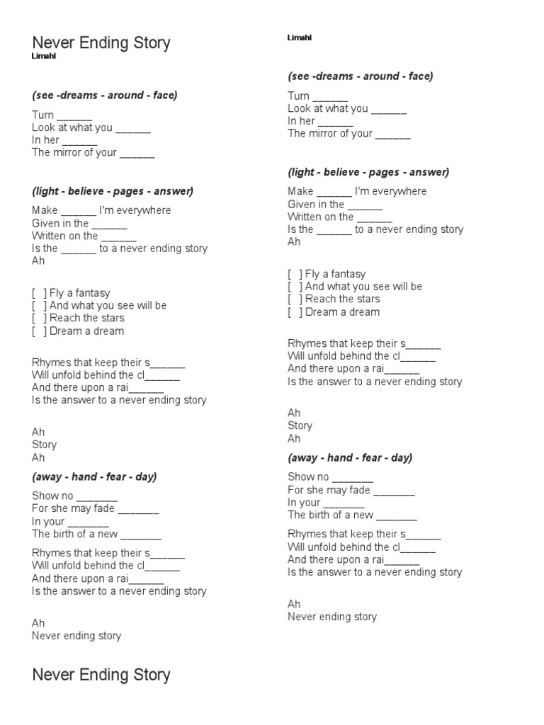 Never Ending Story | PDF