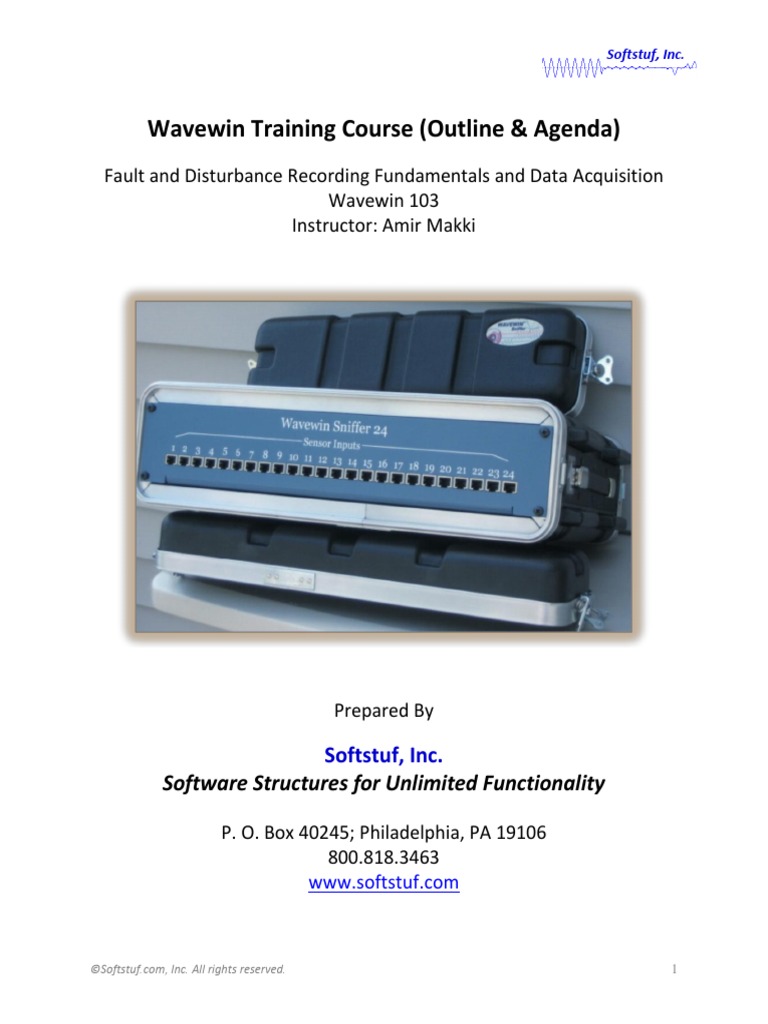 Wavewin Sniffer Training Class | Download Free PDF | Electricity ...