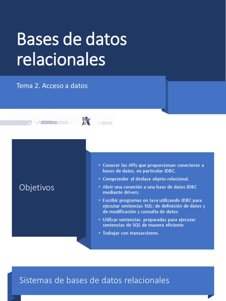Acceso A Datos (T2) | Descargar gratis PDF | Bases de datos | Java (lenguaje de programación)