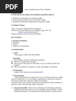Grade 6 Health Lesson Plan Q4 | PDF