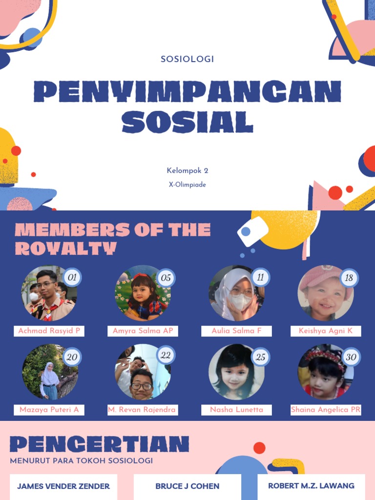 Penyimpangan Sosial PPT MATERI KELAS 10 | PDF | Ilmu Sosial ...