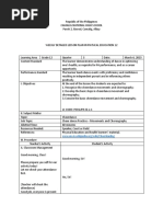 Detailed Lesson Plan in MSEP IV (PE) (Basic Dance Steps in 3 4 Rhythm ...