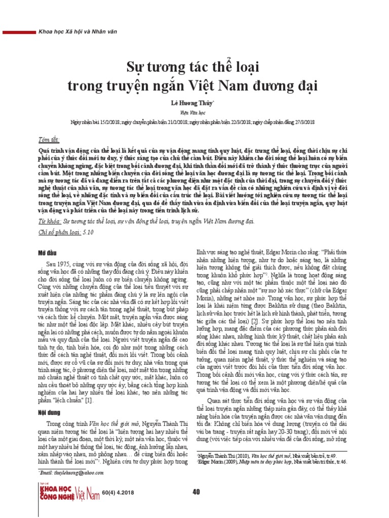 Lằn ranh thể loại VH | PDF