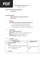 Science3 - Q2 - Mod5 - Importance of Animals - Ver.2 | PDF