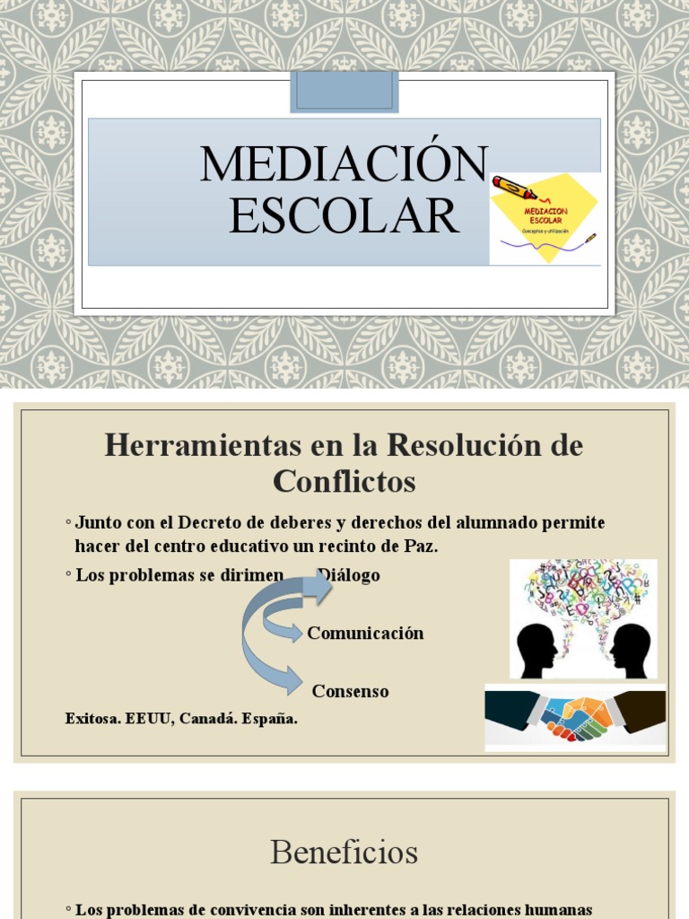 Mediación Escolar | PDF