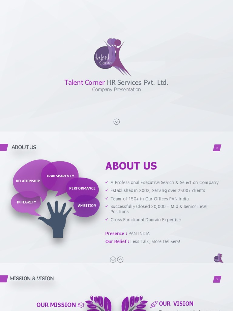 Talent Corner: HR Services Pvt. LTD | PDF | Economies | Business