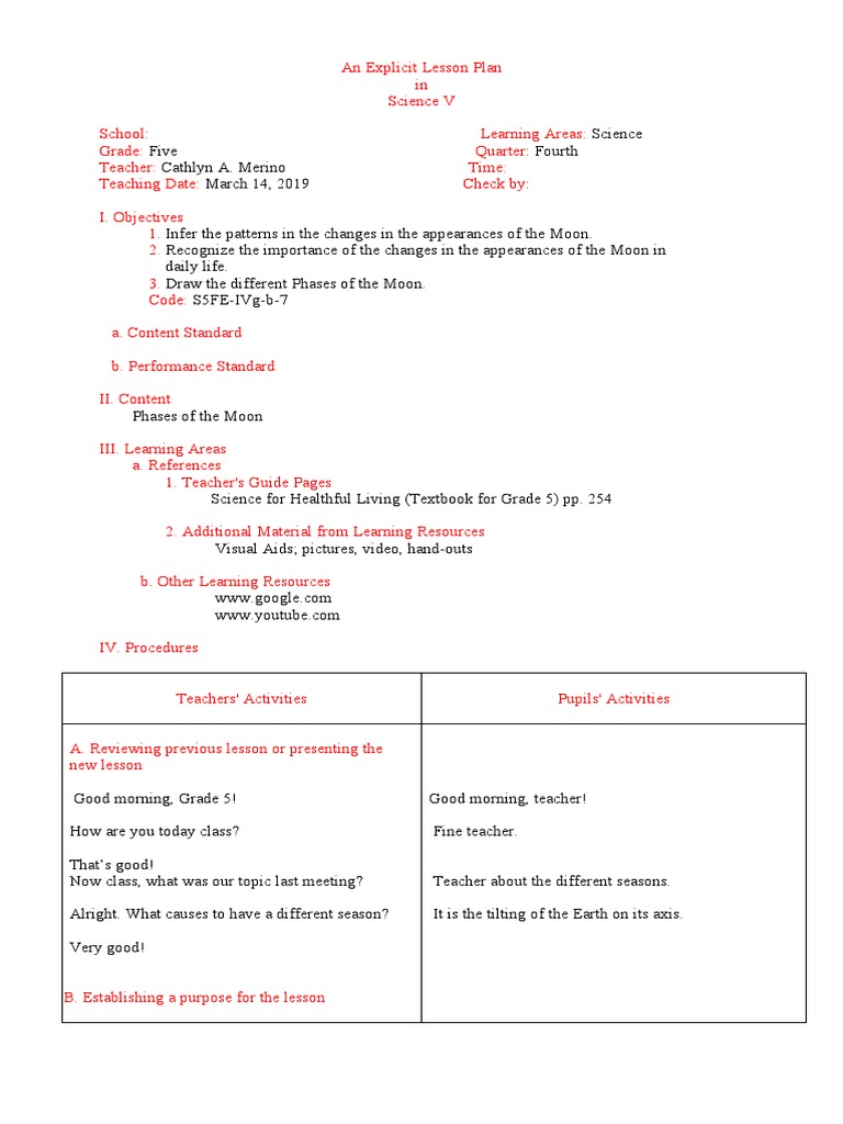 Explicit LP Science | PDF | Moon | Physical Sciences