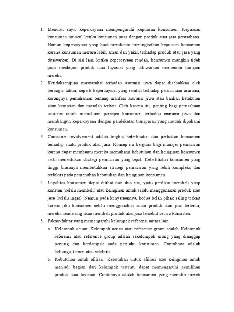 Uts Perilaku Konsumen | PDF | Bisnis