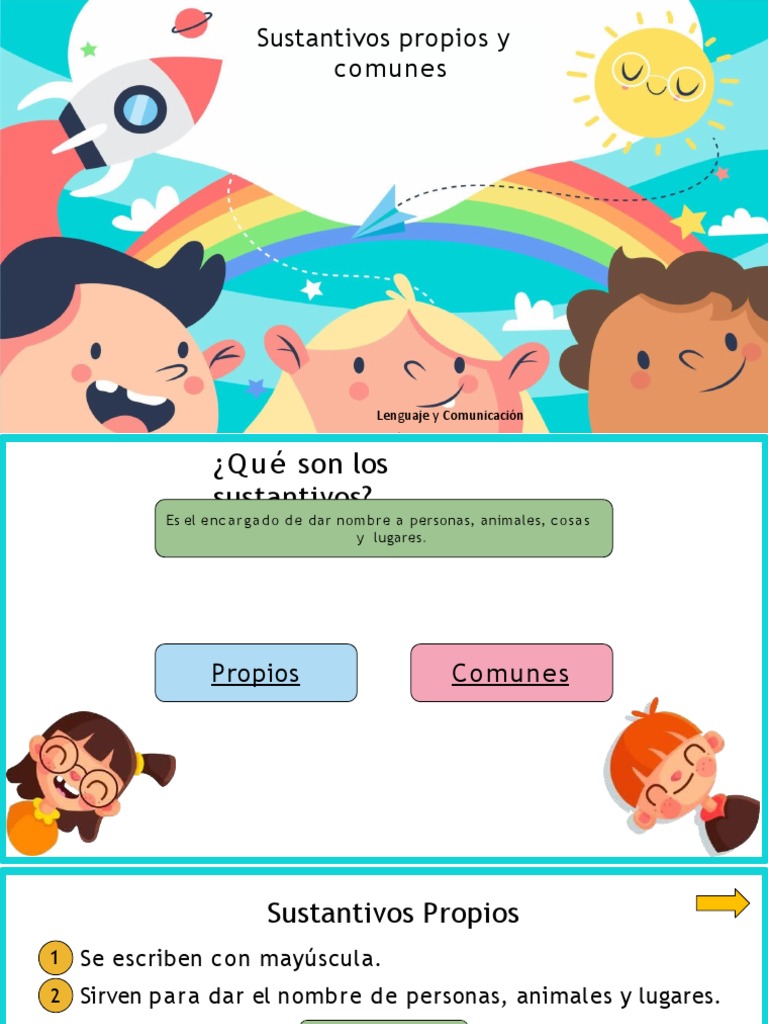 Sustantivos Propios y Comunes | PDF | Estudios de idiomas extranjeros