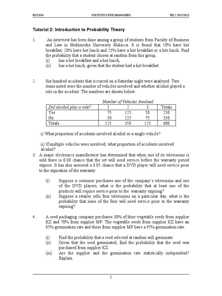 Tutorial 2 | PDF | Business