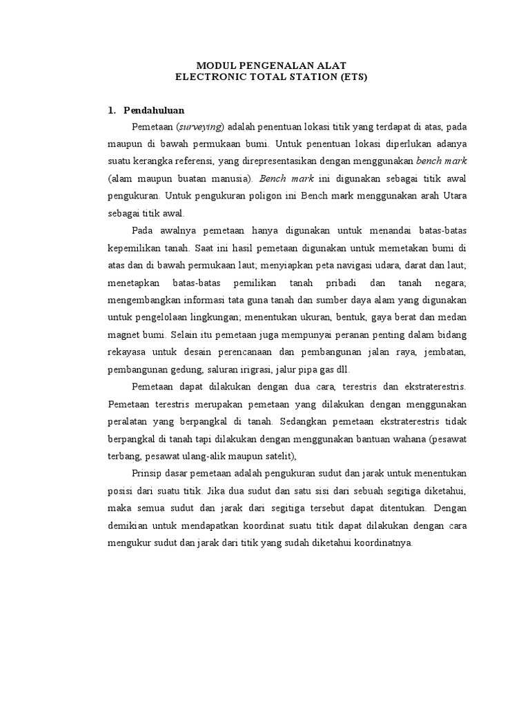 Modul - Pengenalan Alat Ets | PDF