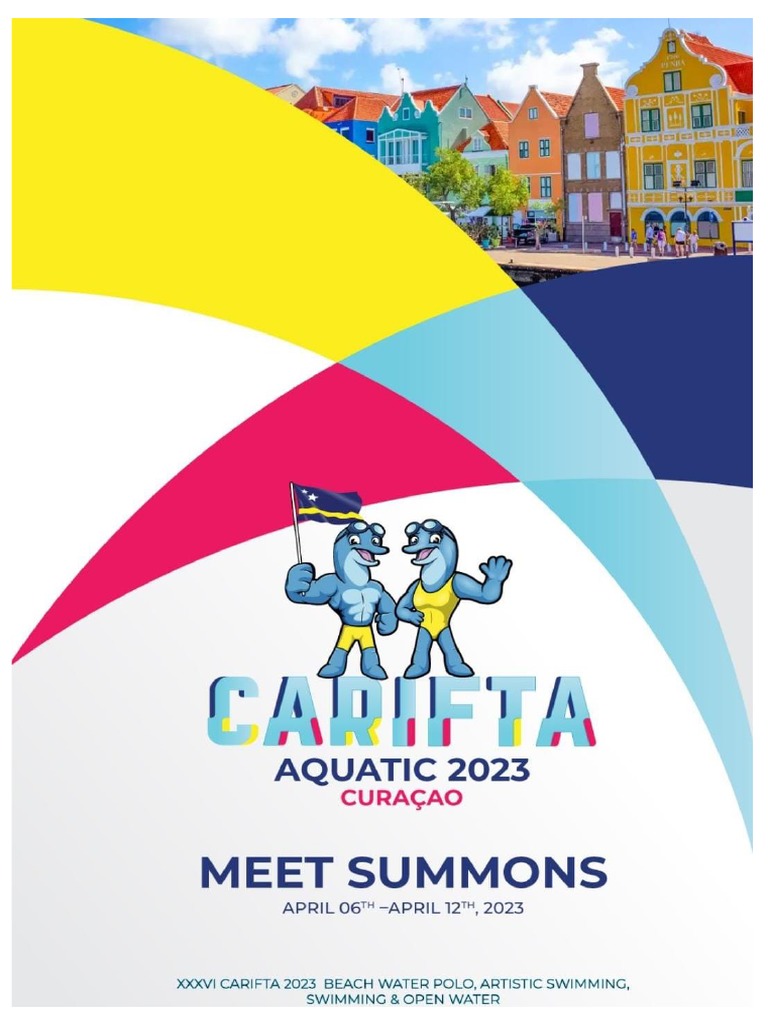 Carifta Summons 2023 FINAL 28122022 | PDF | Swimming (Sport) | Leisure Activities