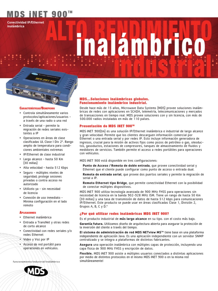 Trans Mds Inet 900 | PDF | Red de computadoras | Internet