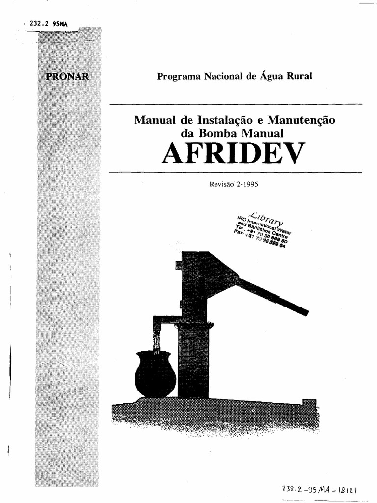 AFRIDEV. Manual de Instalação e Manutenção Da Bomba Manual. Programa ...