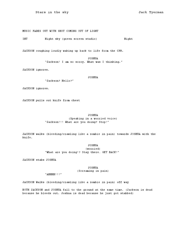 Film Part of Script p2 | PDF