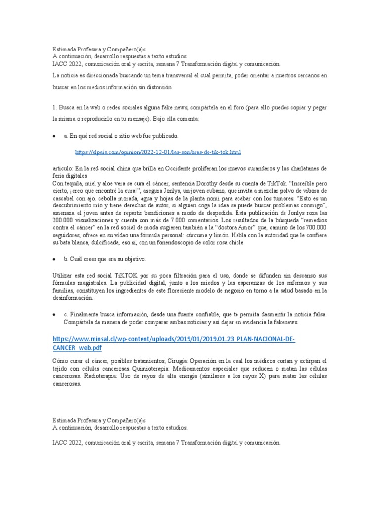 Plantilla - Comunicacion Oral Escri. - Semana 7 V.2 | PDF | Cáncer | Terapia de radiación